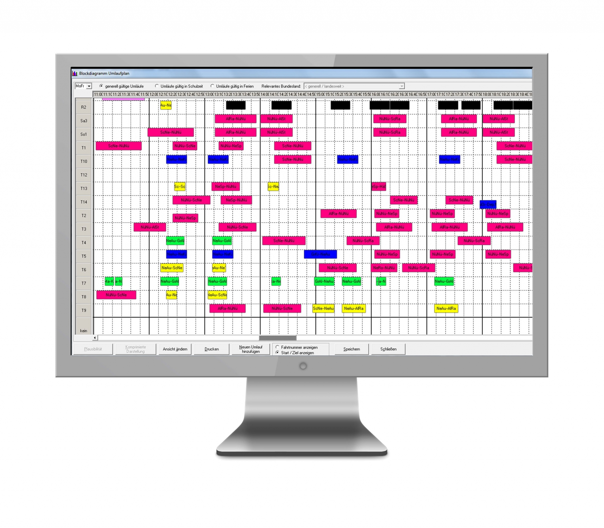 Fahrpläne im Linienverkehr gestalten. | Deltaplan